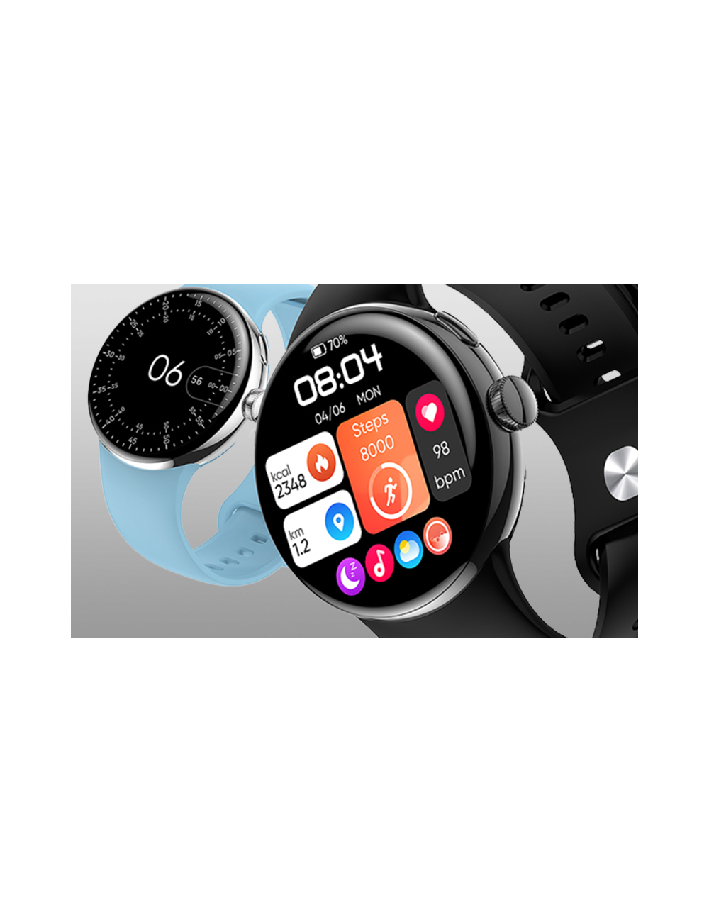 WIFIT - Montre connectée WiWatch R1 Noir